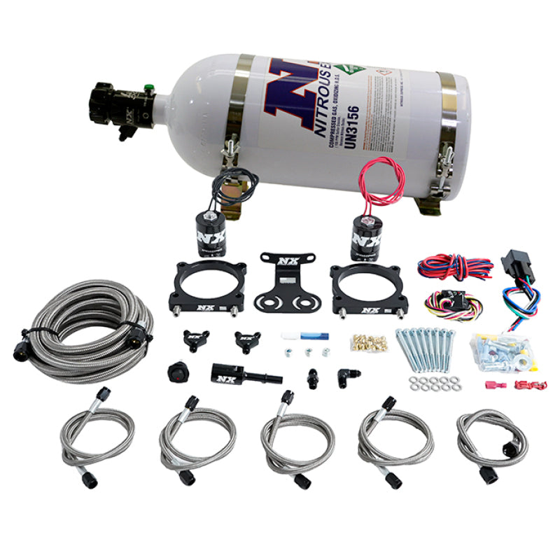 Nitrous Express 2024+ Ford Mustang 5.0L Dual Throttle Body Plate Syste ...