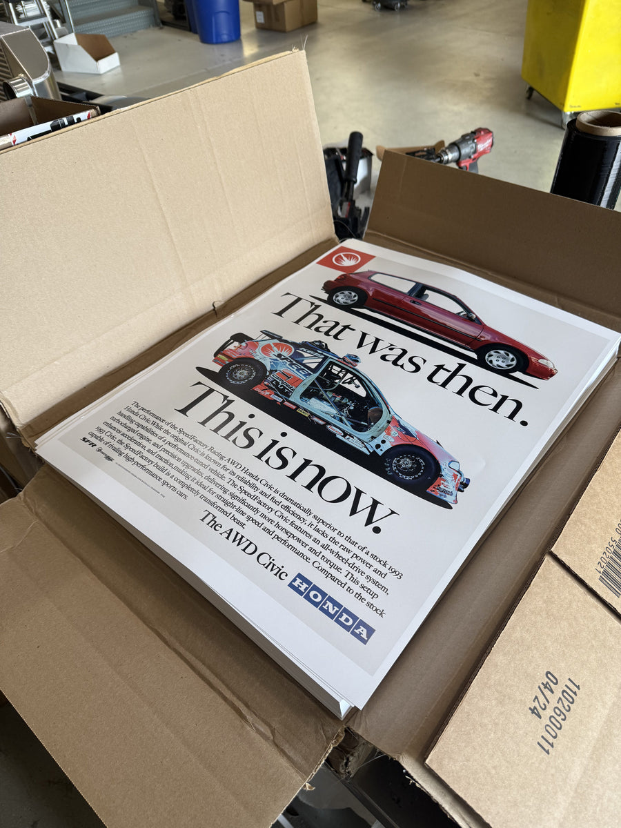 SpeedFactory Racing "This Is Now" AWD Honda Poster! – EBTEC AUTO